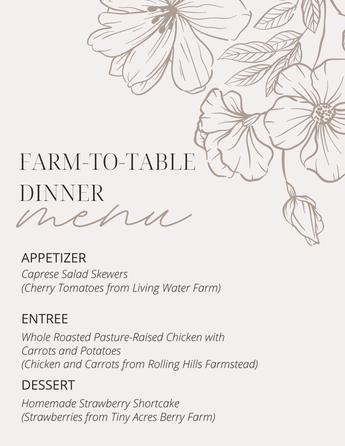 Farm to Table Menu Ideas and Recipes for Summer Farm to Table Menu Ideas and Recipes for Summer